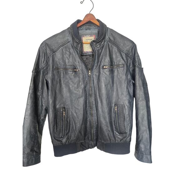 Ed Hardy | Jackets & Coats | Vintage Y2k Mens Ed Hardy Zip Polyurethane ...